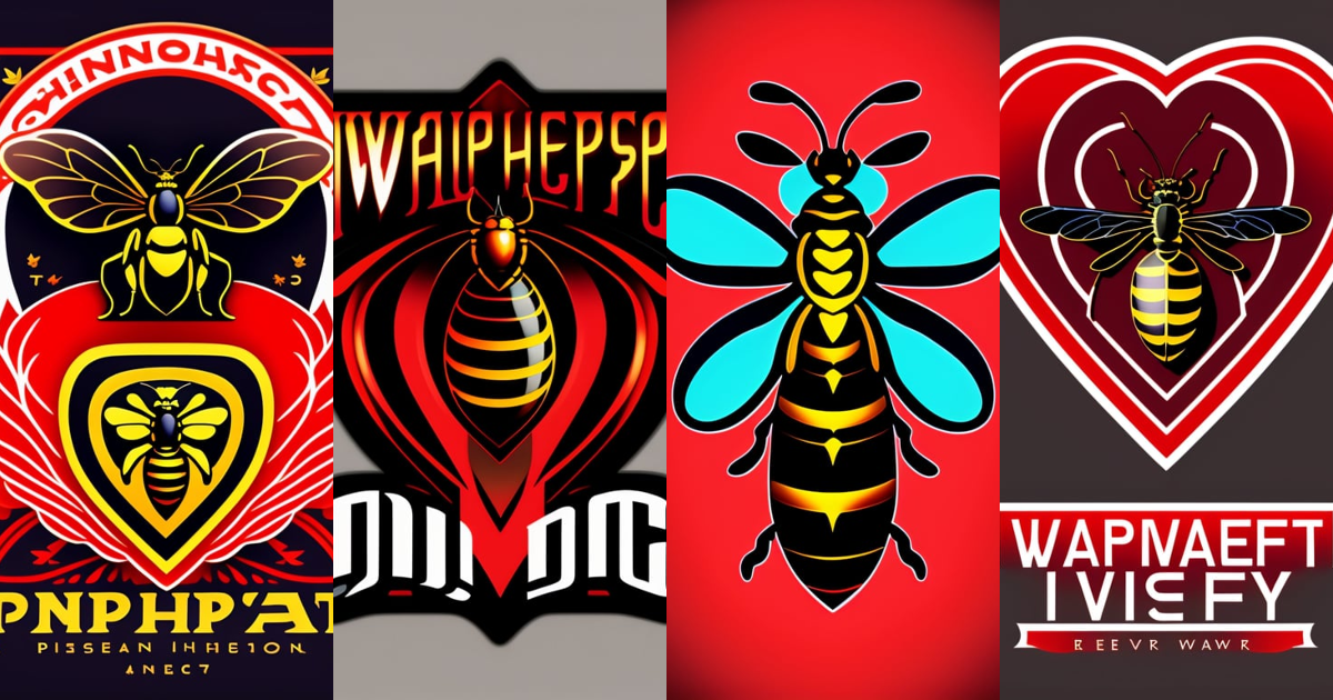 Lexica - Wasp, red heart, purposeful, collected, energetic, conscious ...