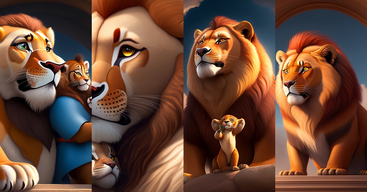 Lexica - The wise and majestic Mufasa, Simba's father and the current ...