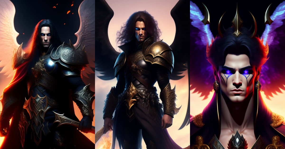 Lexica - Draw Abaddon, the fallen angel of Abyss, based on everything ...