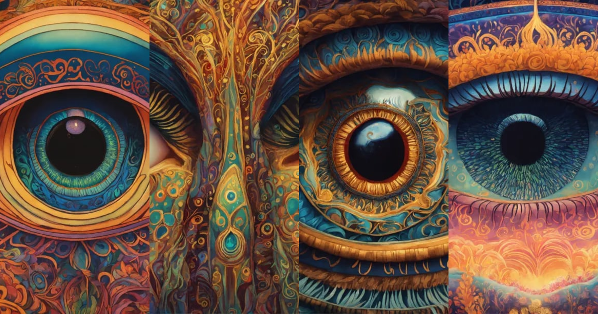 Lexica - An intricately detailed illustration of weeping eyes, which ...