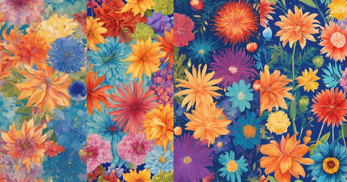 Lexica - A vibrant firework drawing pattern of Red, Blue, Green, Yellow ...