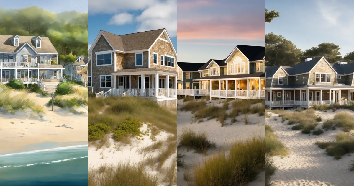 Lexica - Beach houses complex/community, neutral colors with lost of ...