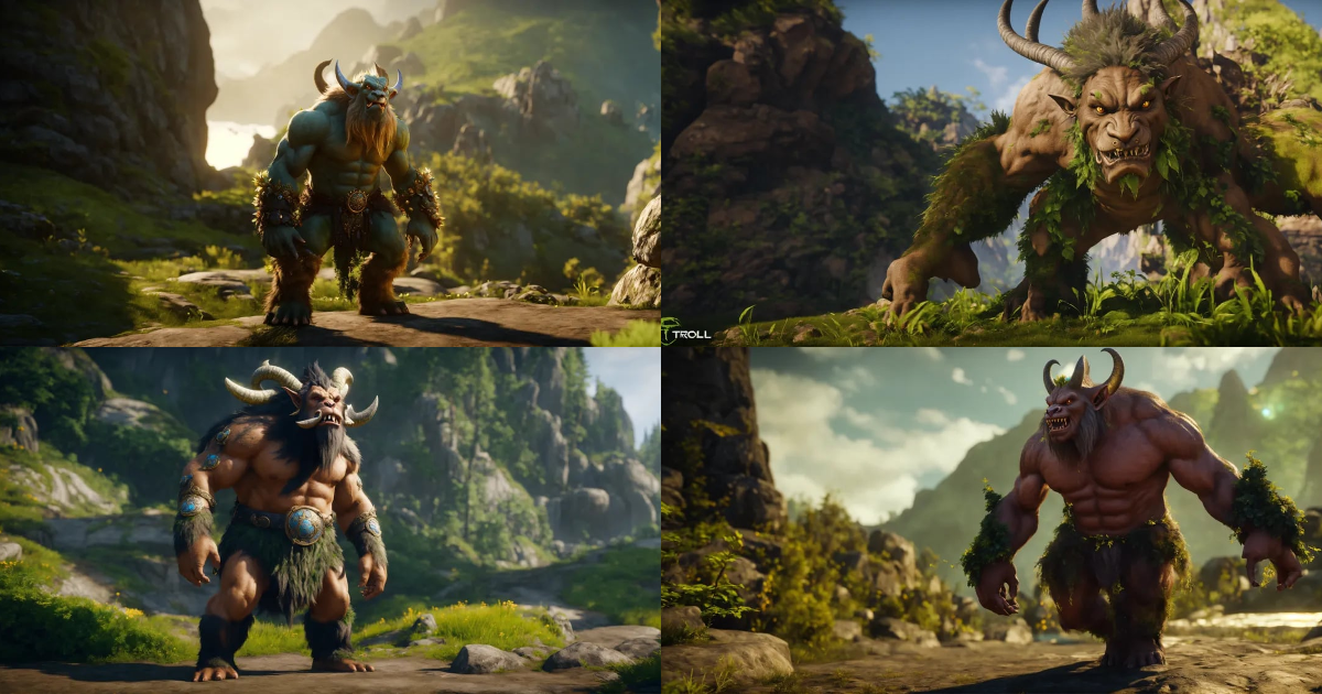 Lexica - Earth troll mythical creature, unreal engine, 32k, cinematic ...