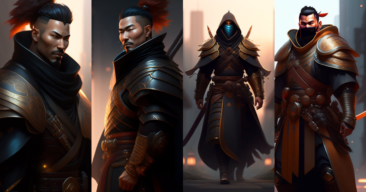 Lexica - Cyberpunk biogenetic, ronin samurai, by justin gerard and greg ...