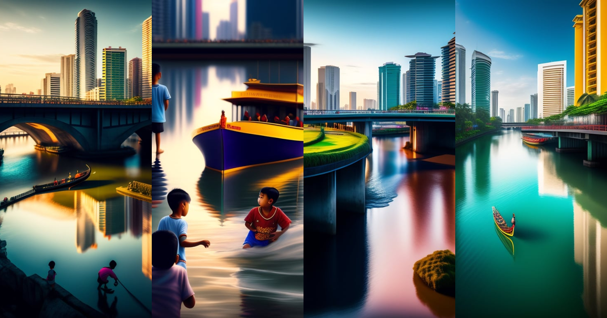 Lexica - Hyper realism photo of Pasig River in Manila, Philippines ...