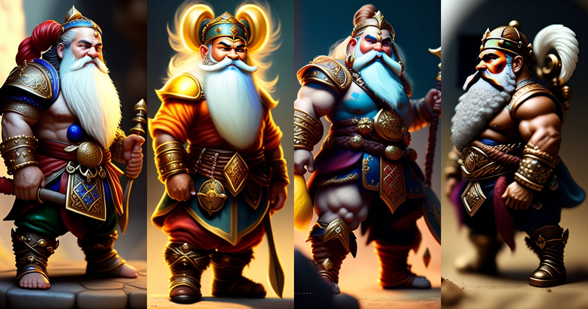 Lexica - Dwarf genie warrior