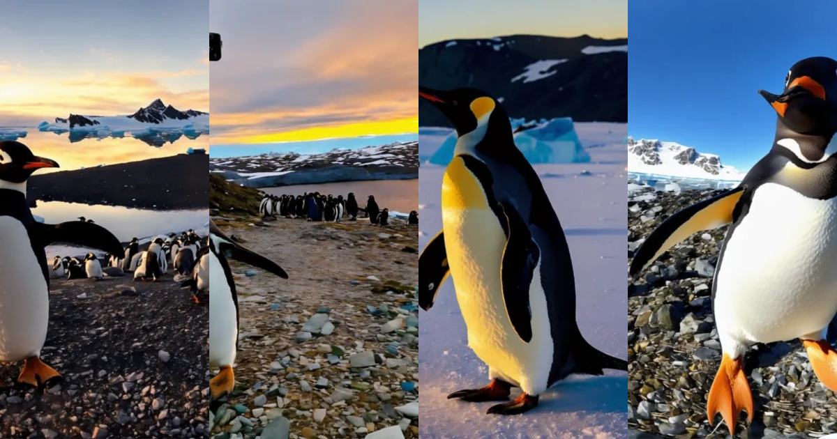 Lexica - In a surprising twist, a penguin in Antarctica was caught on ...