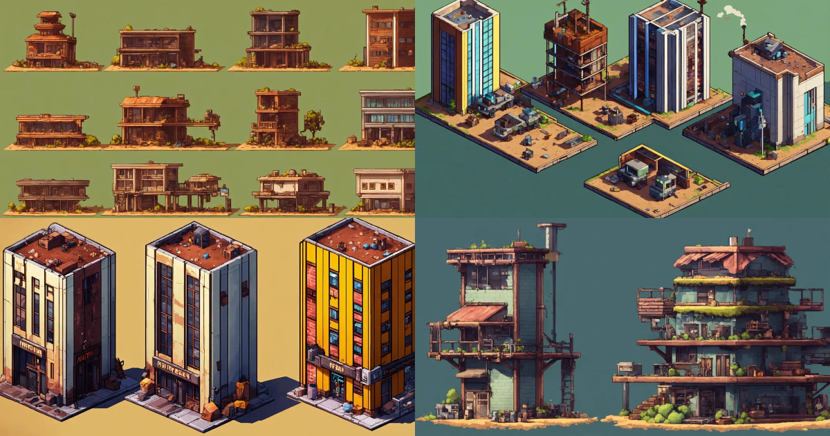 Lexica - Simple clean pixel perfect 2d isometric concept sprites of an ...