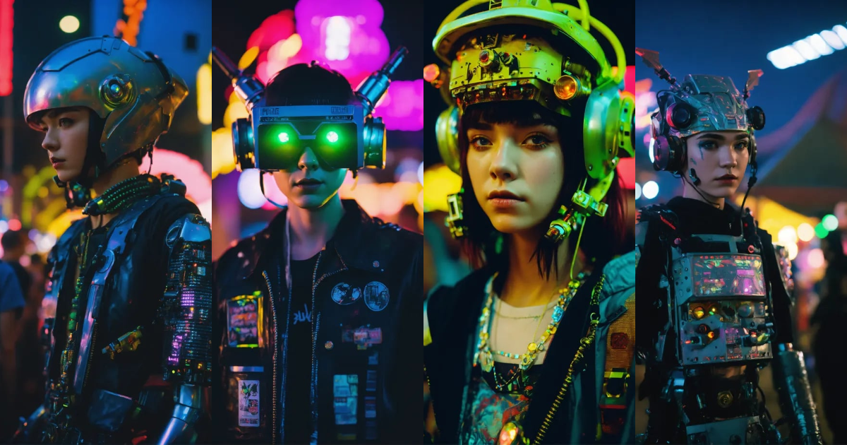 Lexica - Photorealistic 3D portrait Grimes Boy Alien Mech Angels in ...