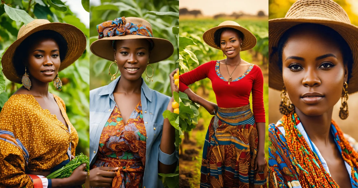 Lexica - Classy looking educated lady african farmer