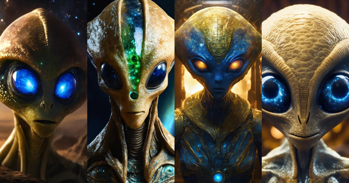Lexica - The most striking feature of this alien is its eyes, which ...