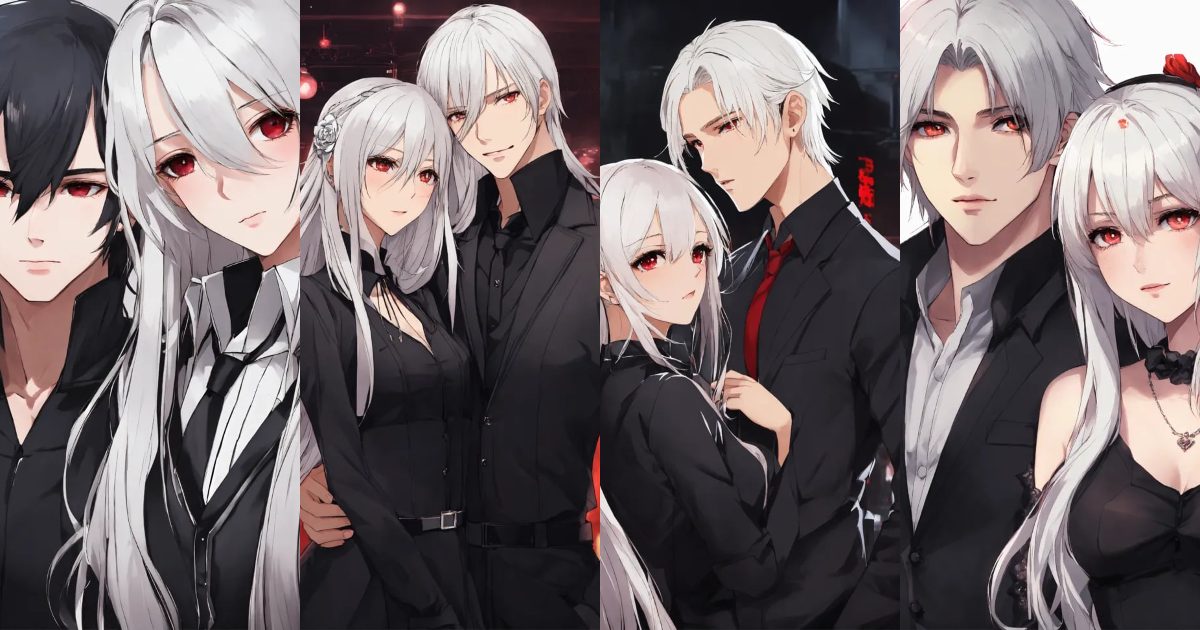 Lexica - Guy and girl 20 years old. twins. The girl has white long ...