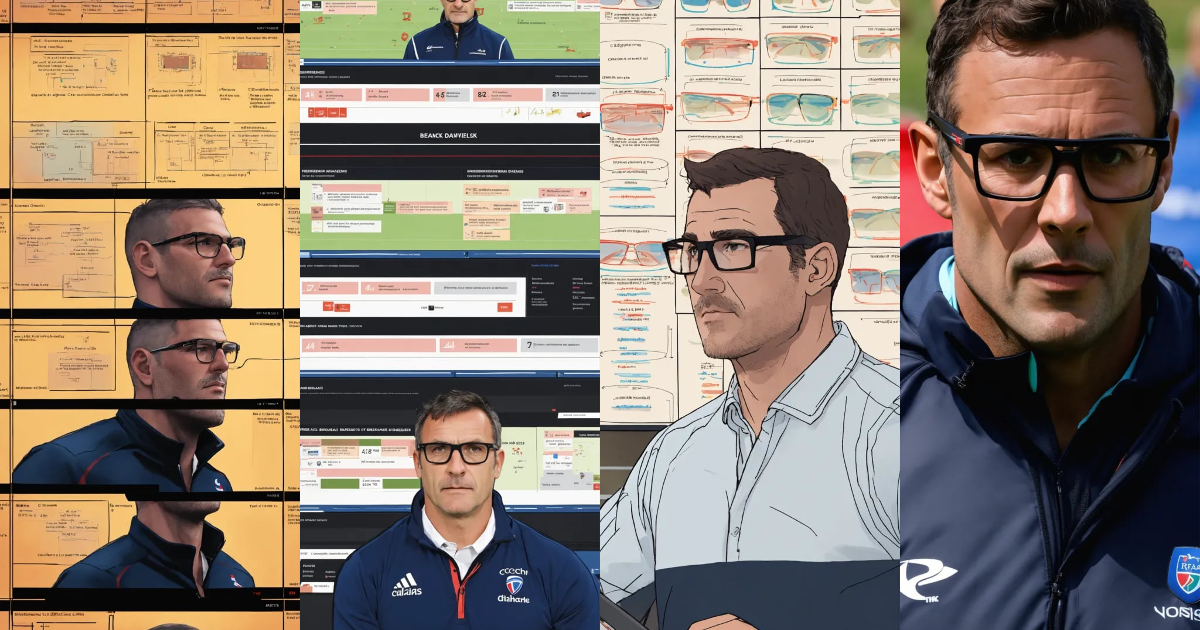 Lexica - Portrait of a french rugby coach wearing a pair of oversized ...