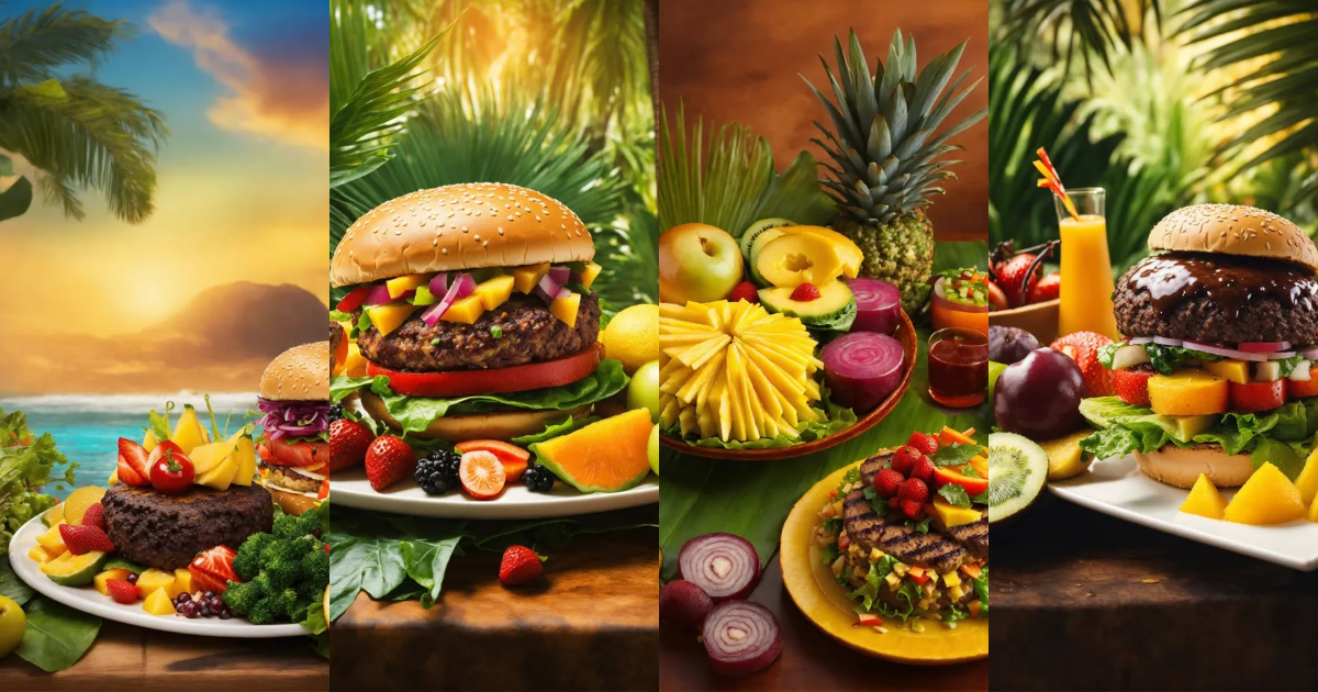Lexica - Realistic, african cuisine, fruit garnish, fine dining ...