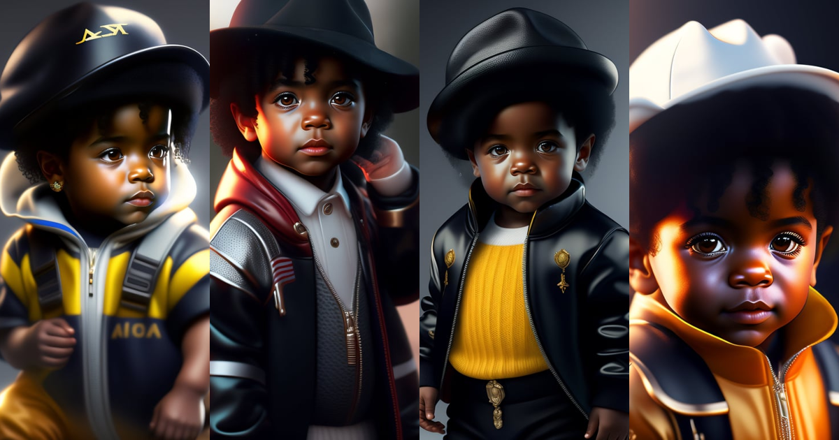 Lexica - Baby michael jackson, moonwalker, render, rembrandt, cgsociety, artstation trending ...