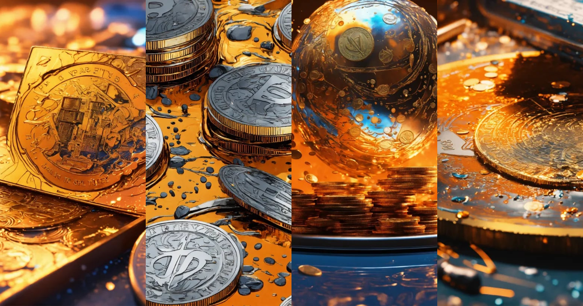 Lexica - ((fictional Sci-Fi money of the future on the desk ...