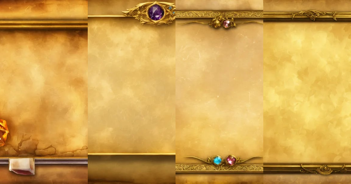 Lexica - Frame, template, old parchment background, magic , fantasy ...