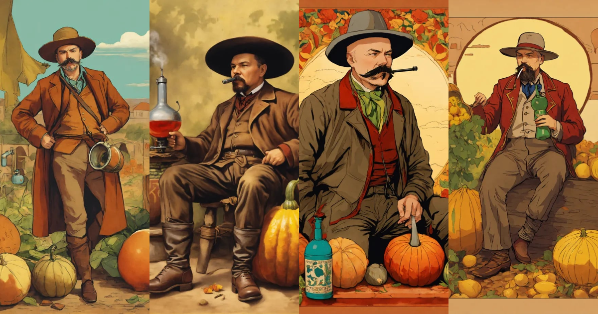 Lexica - Illustration Lenin dressed as a Gaucho, drinking chimarrão ...