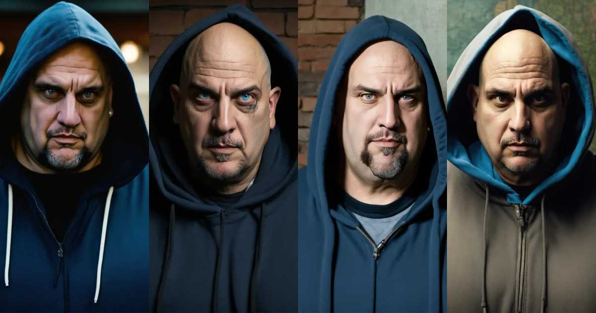 Lexica - UNCLE FESTER JOHN FETTERMAN WEARING A HOODIE OVER HIS HEAD ...
