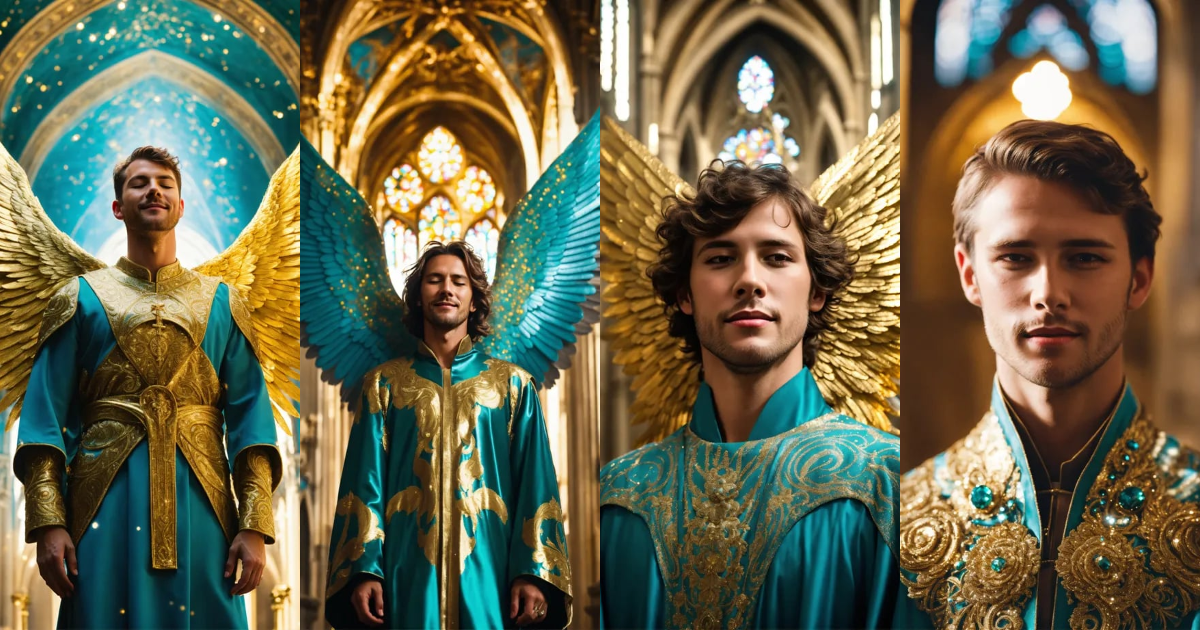 Lexica - Photographic surreal close up portrait of an Archangel with ...