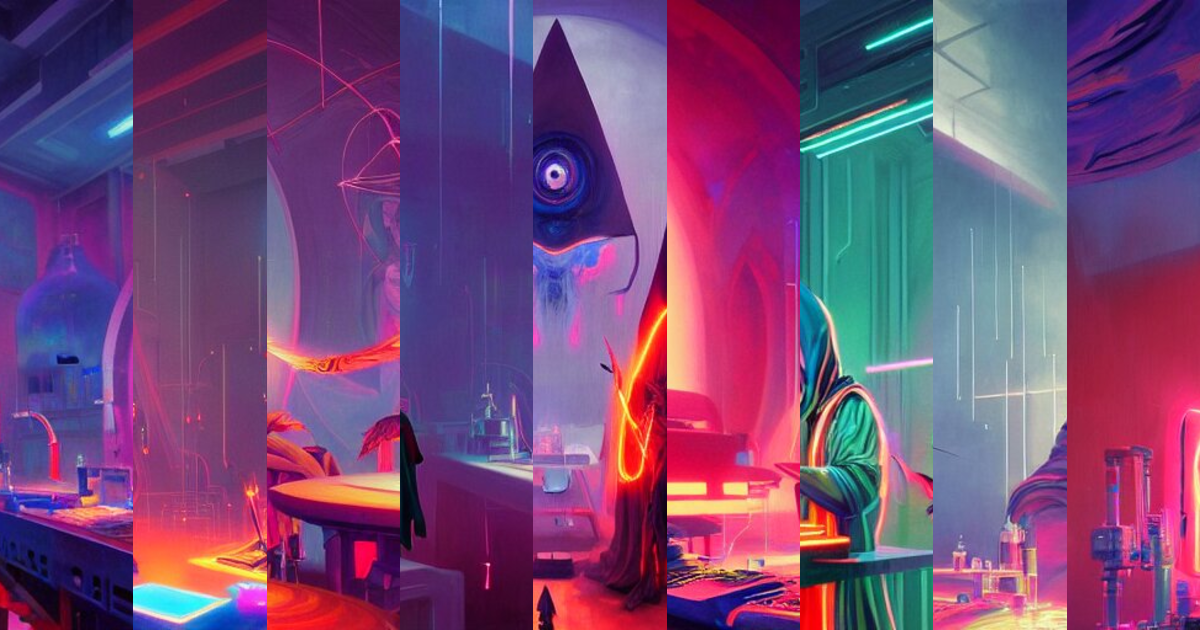 Lexica - A beautiful masterpiece painting of a technomancer wizard in ...