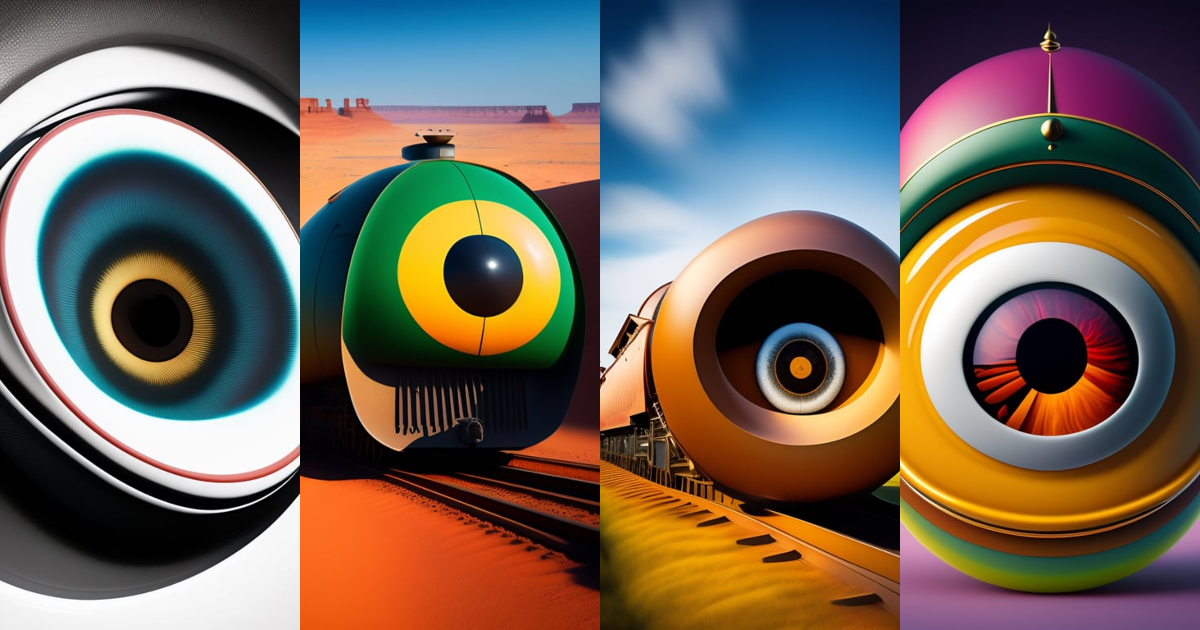 Lexica - A cartoon of an eye looking inwards, and when it looks inwards ...