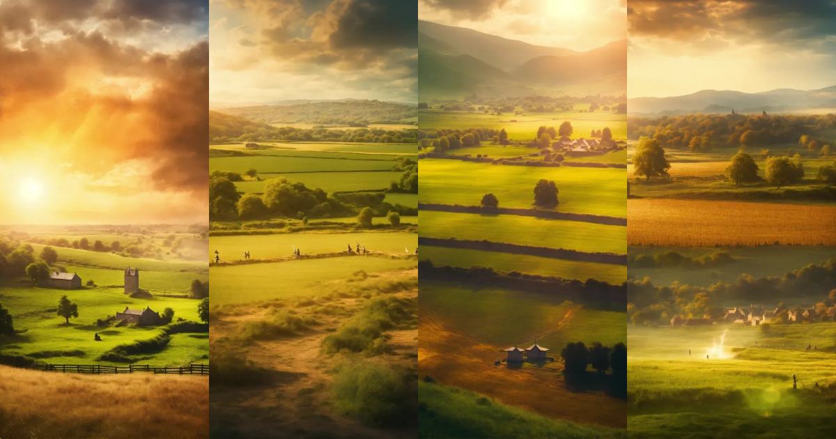 Lexica - Create a design Medieval background with fantasy lighting ...