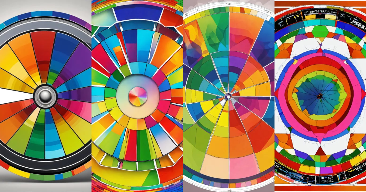 Lexica - One SIMPLE conventional color-wheel in 'white background' in ...