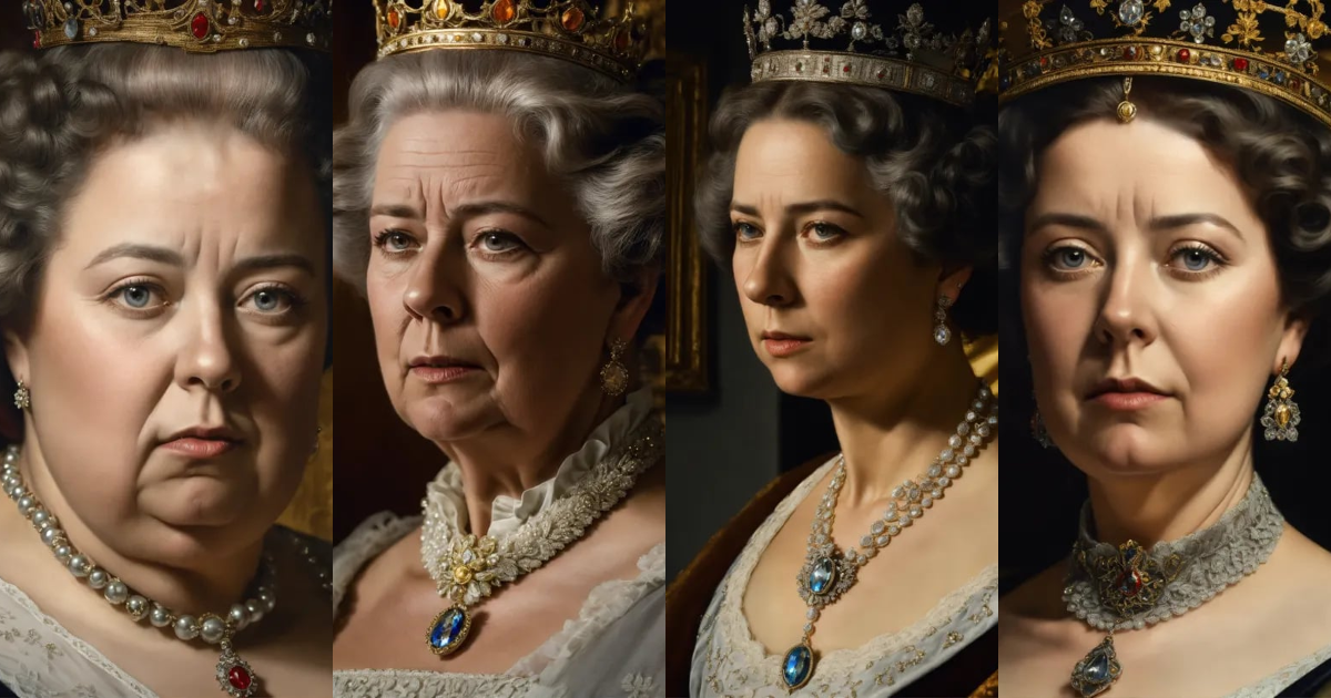 Lexica - Close-up of Queen Isabel II of Spain in a Victorian house ...