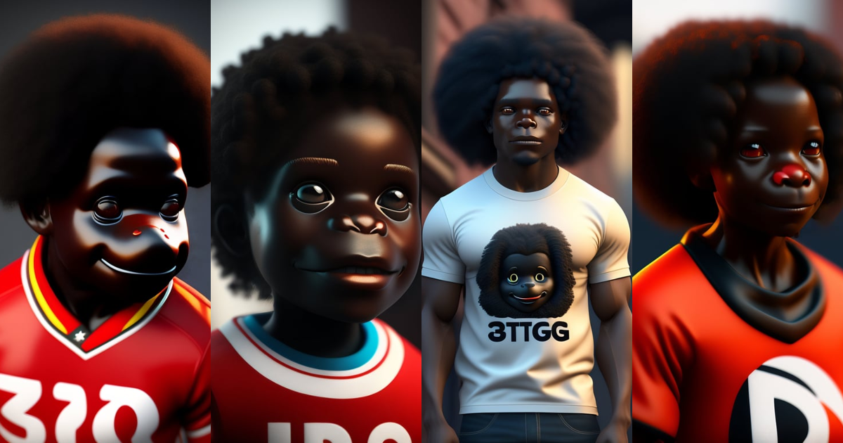 Lexica - Golliwog 3d high quality 8k realistic wearing a btc logo on ...