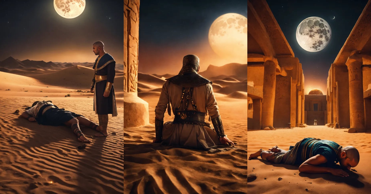 Lexica - An epic fantasy scene in ancient Egypt featuring a prison ...