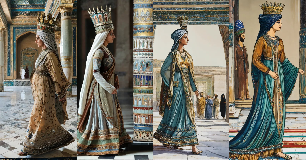 Lexica - The mother of Achaemenid king xerxes, walks in the palace ...