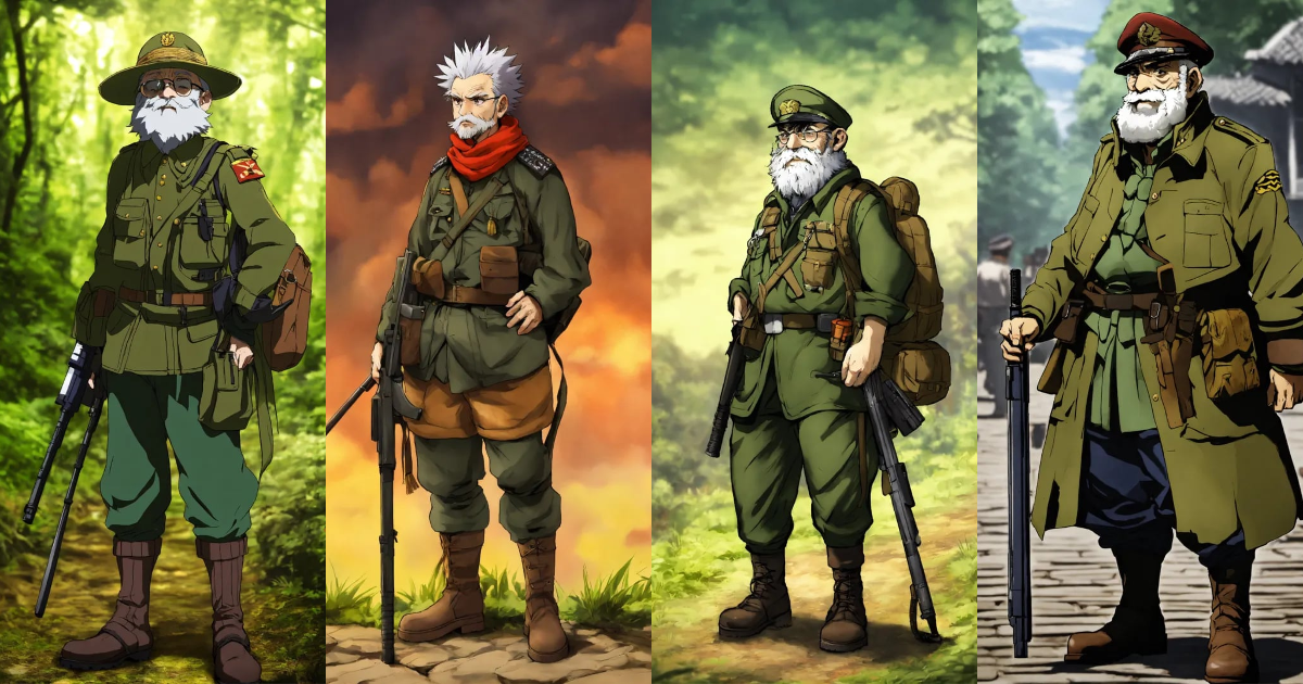 Lexica - Old soldier guerilla in hunter x Hunter style