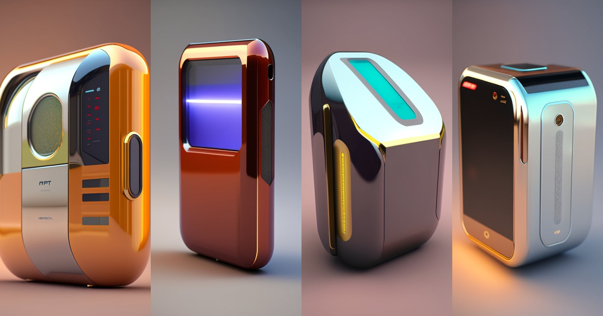 Lexica - Futuristic pocket device designed by Dieter Rams. Hard surface ...