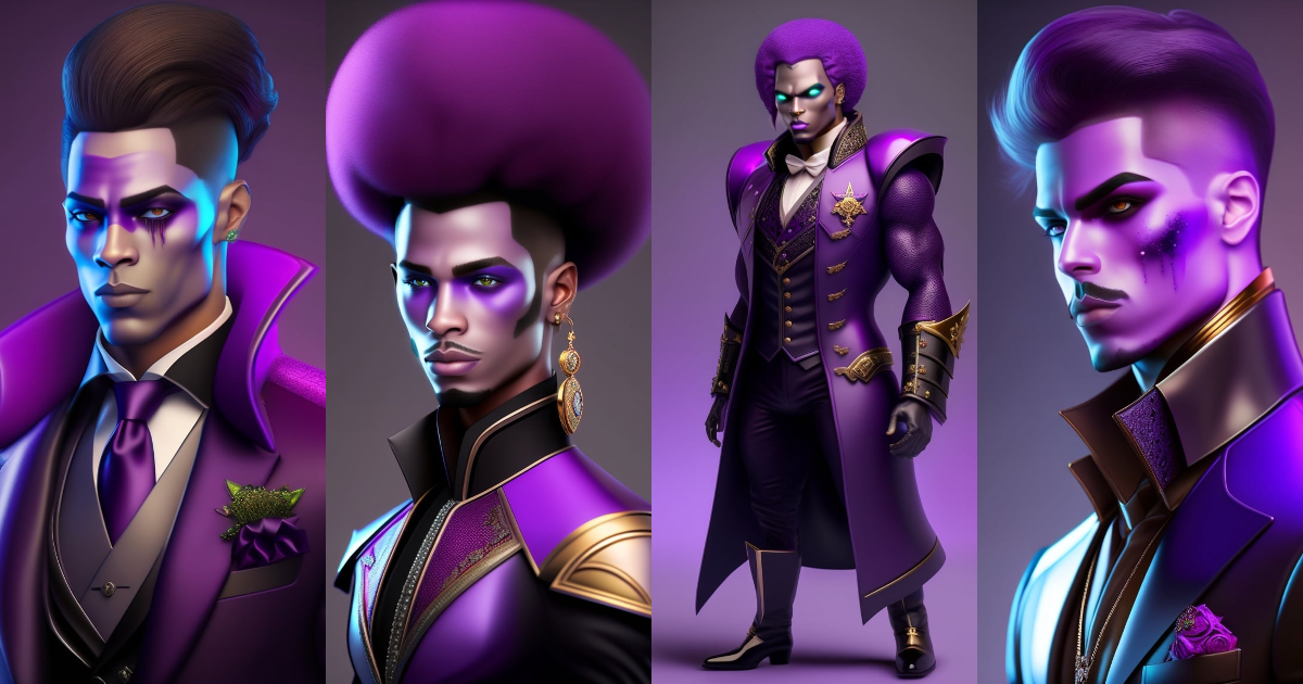 Lexica - Prince Zombie, purple, black suit