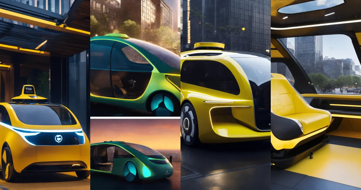 Lexica - Autonomous taxi, and the interior transforms into a ...