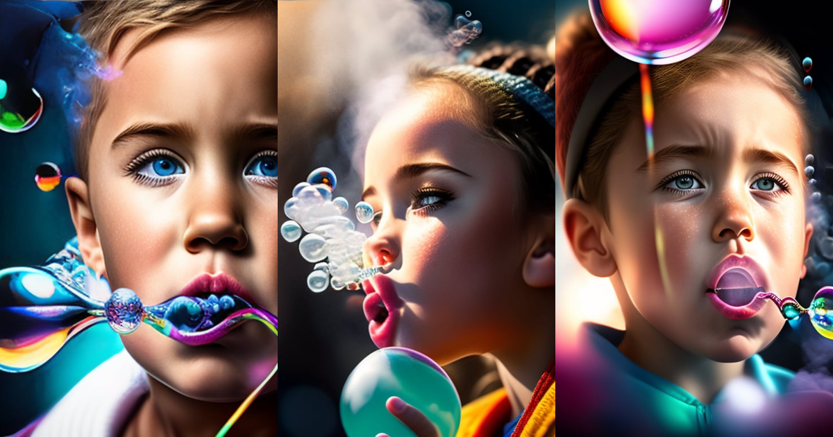 Lexica - Miley Cryus blowing bubbles, 8k, realistic, extreme details ...