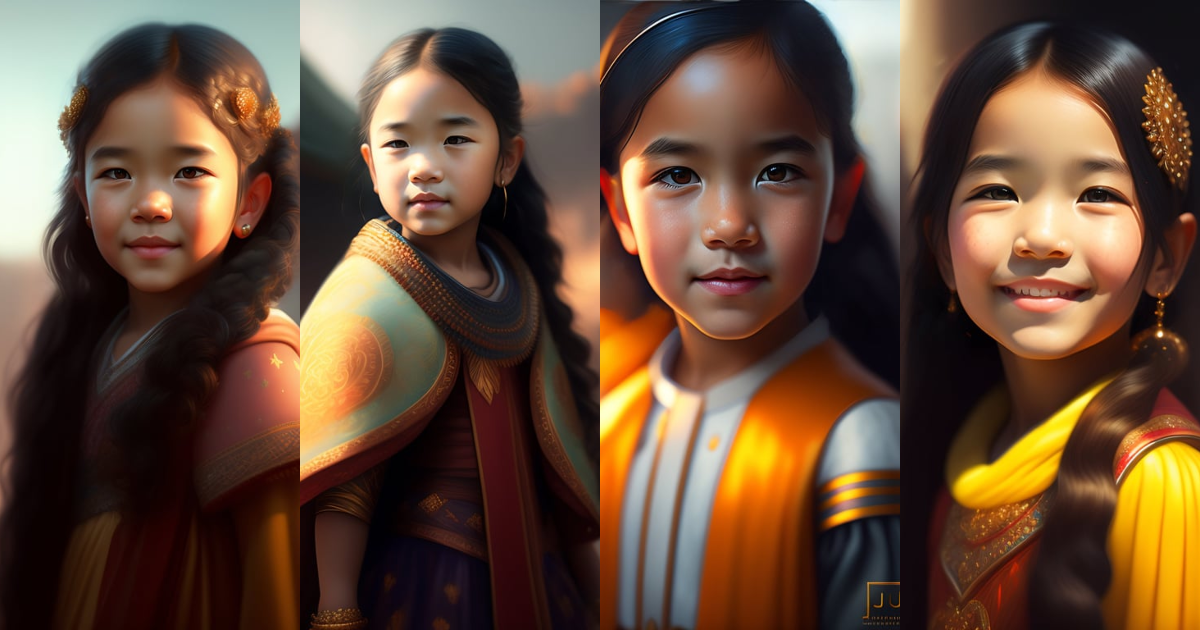 Lexica - Trojan little girl, joyful, close - up portrait, intricate ...