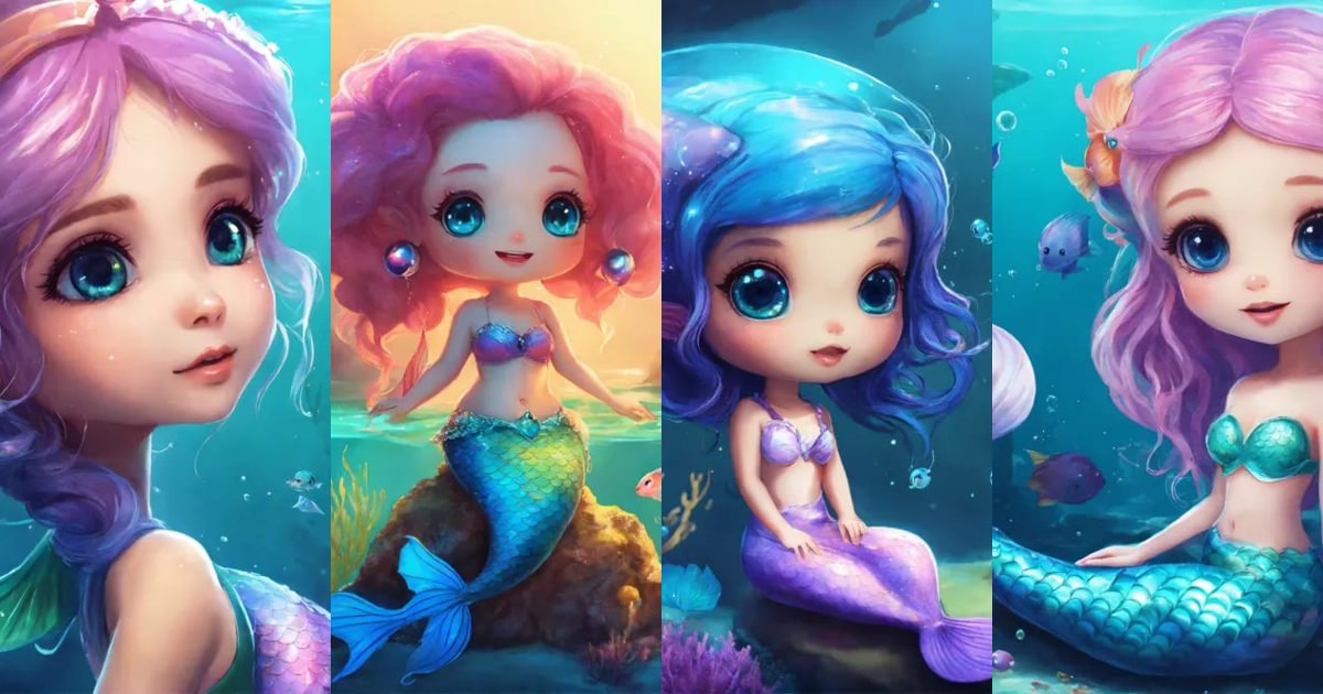 Lexica Cute Alien Mermaid