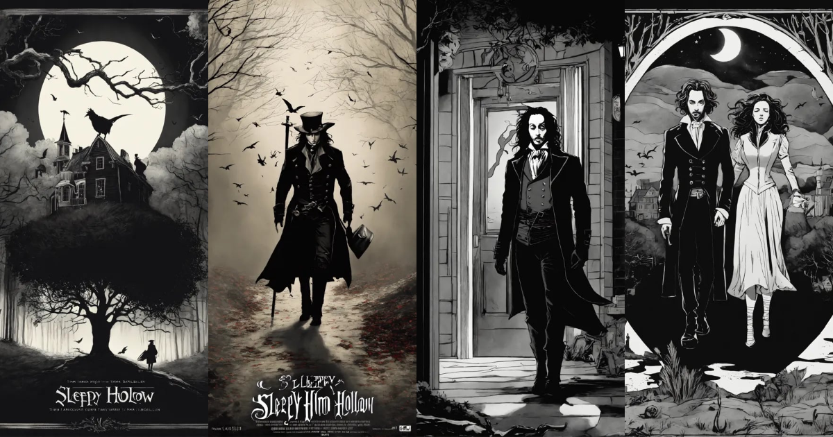 Lexica - Comic poster Design for containing tim burton blanco y negro ...