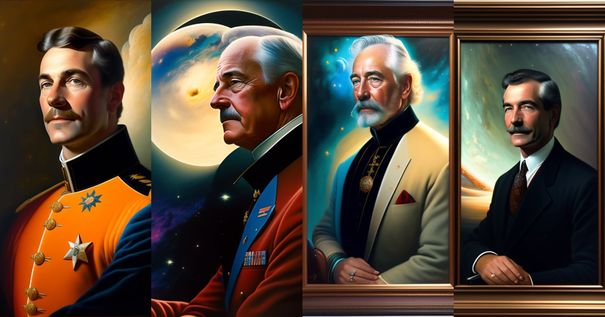 Lexica - Portrait of Roger Franklin Graves in space