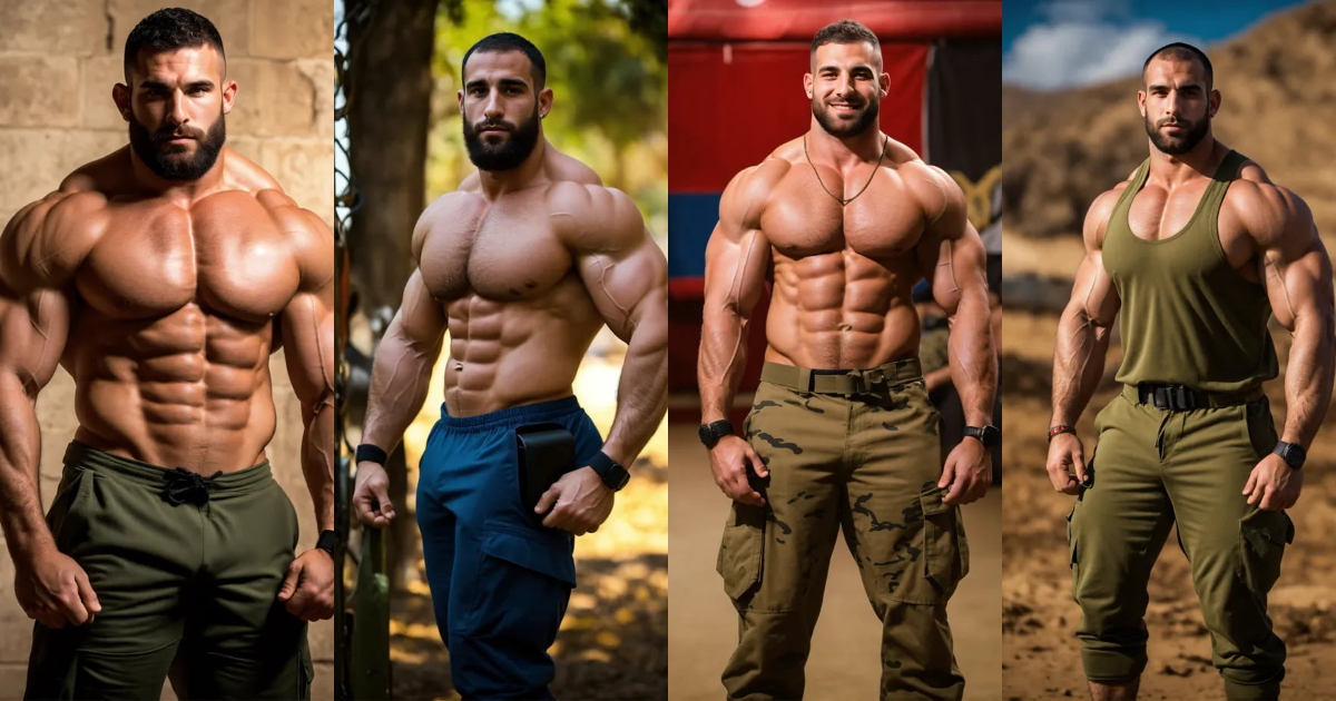 Lexica - 30-year-old Israeli man with big muscles, big bodybuilder ...