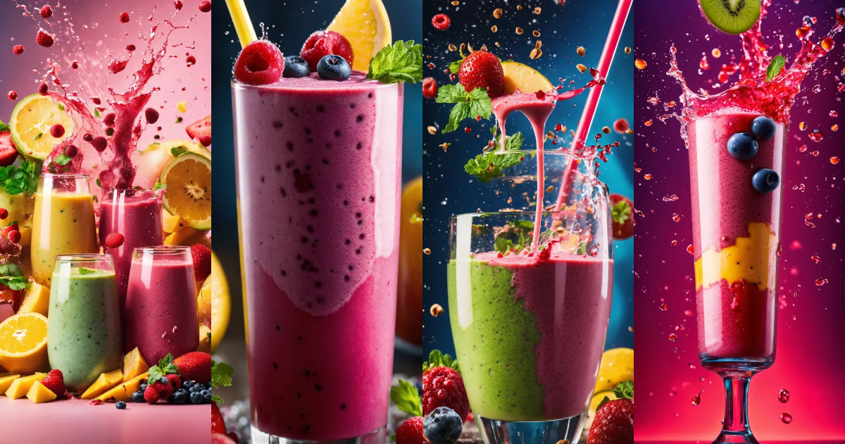 Lexica - Smoothies, Healthy and vibrant smoothie. Capture dramatic ...