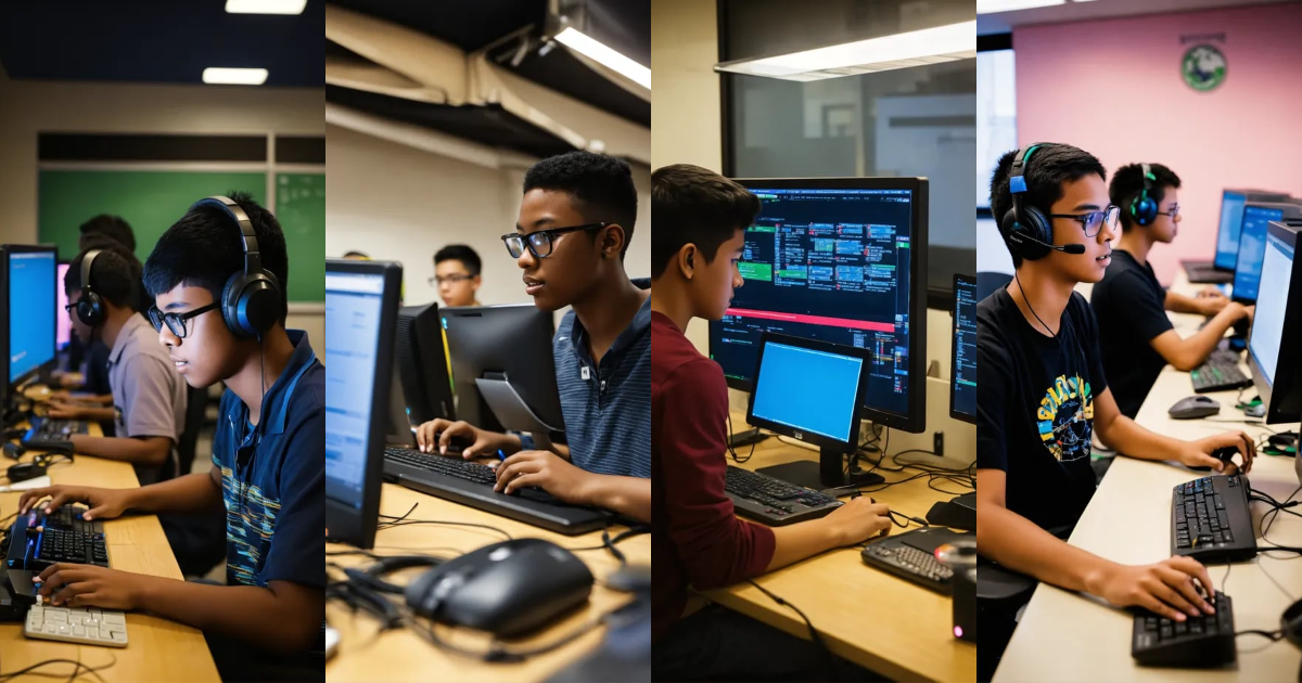 Lexica - Tech lab web development training classroom student using computers