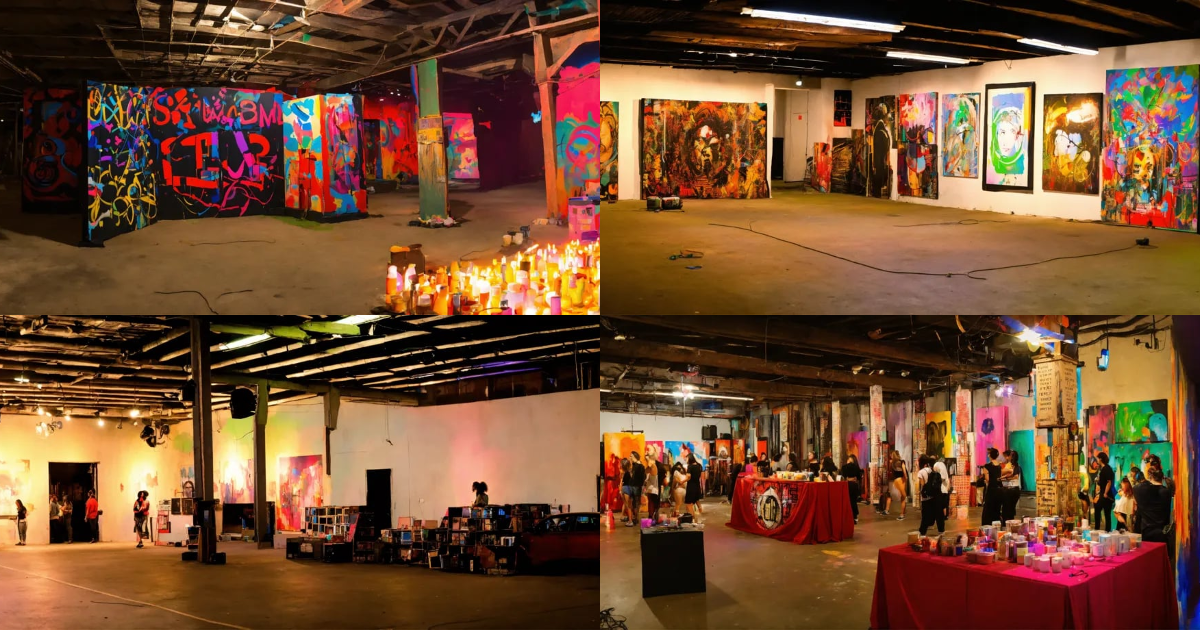 Lexica - Art bomb warehouse, experience, underground gallery, open art ...