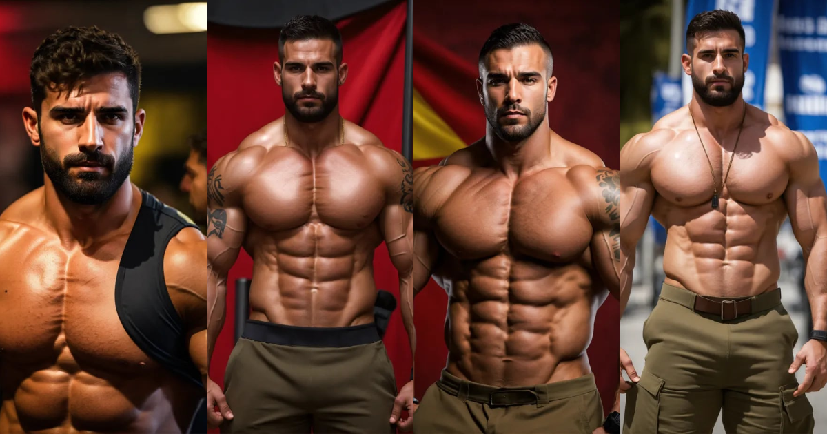 Lexica - 30-year-old Spanish man with big muscles, big bodybuilder ...