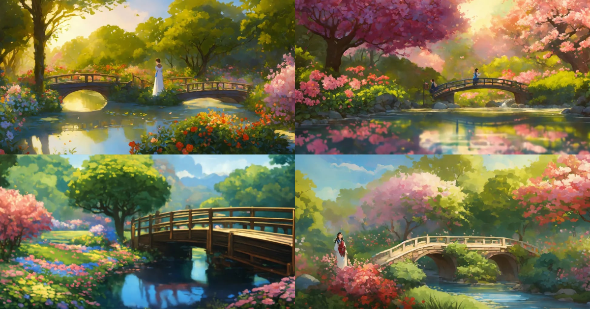 Lexica - Botanical style, ethereal, beautiful blossoming garden of ...