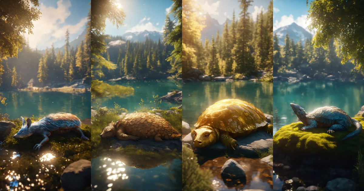 Lexica - A air mythical creature sleeping near the cyrstal clear lake ...