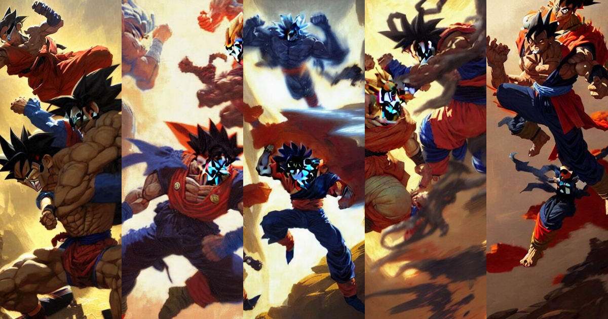 Lexica - Obama fighting goku portrait dnd, painting by gaston bussiere ...