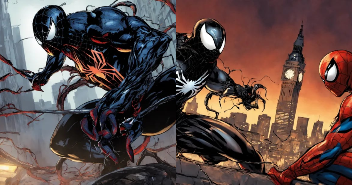 Lexica - Spider-Man vs Venom, in the art style of Jim lee